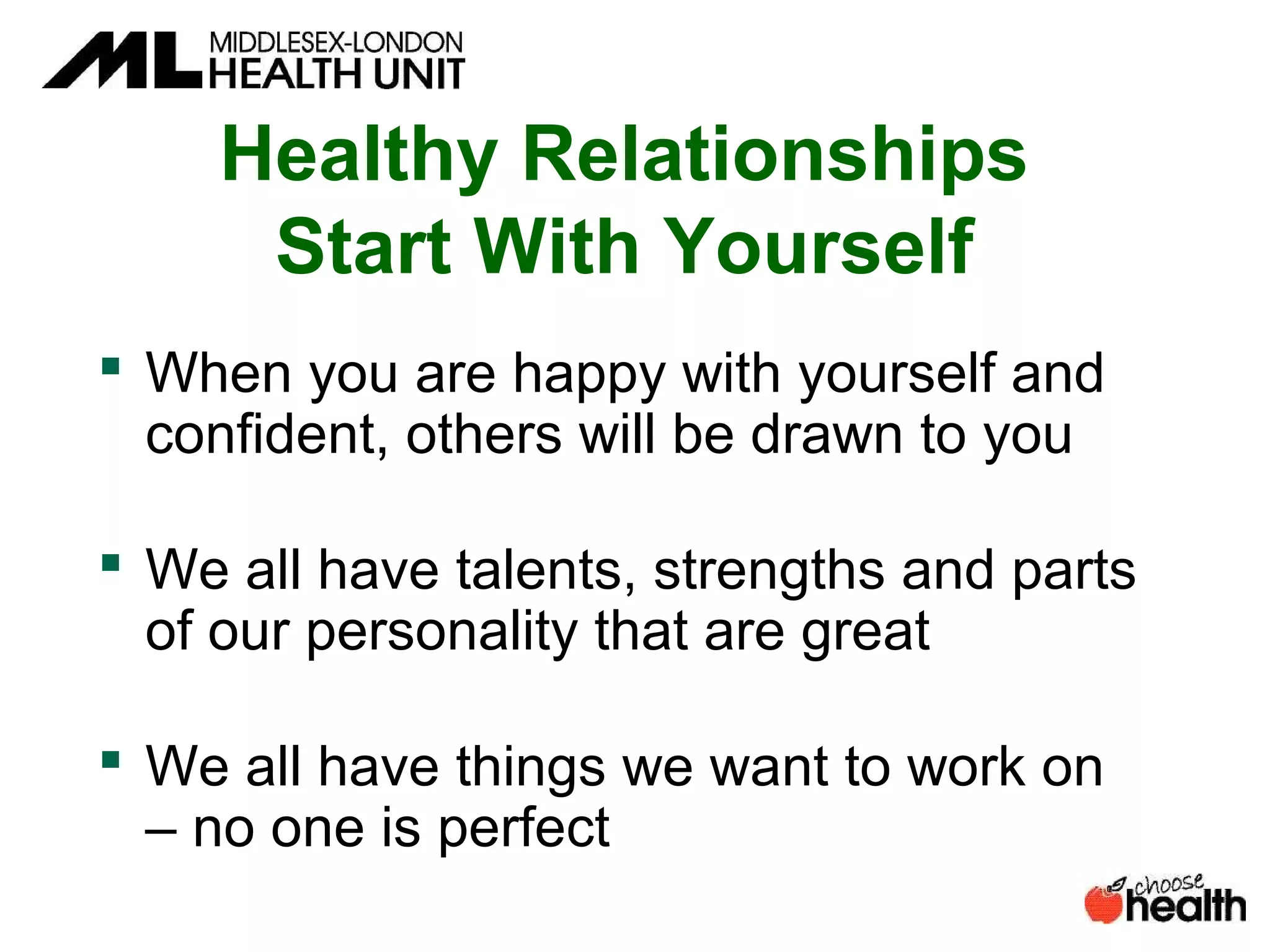 Healthy Relationship | PPT