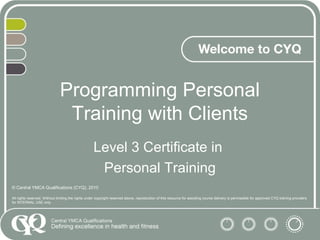 Programming Gym-based sessions L3 | PPT