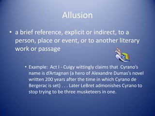 Cyrano de bergerac | PPTX | Theater | Fine Art