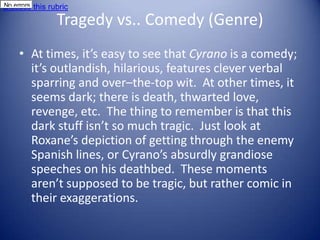 Cyrano de bergerac | PPTX | Theater | Fine Art