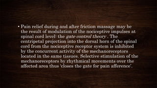 Cyriax - CYRIAX’S FRICTION MASSAGE by Dr. Mumux | PPTX