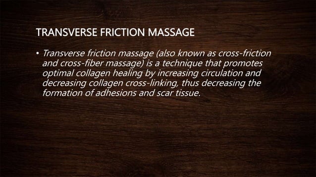 Cyriax - CYRIAX’S FRICTION MASSAGE by Dr. Mumux | PPTX | First Aid ...