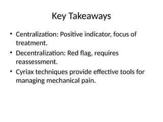 Cyriax_Technique_Presentation physiotherapy | PPTX