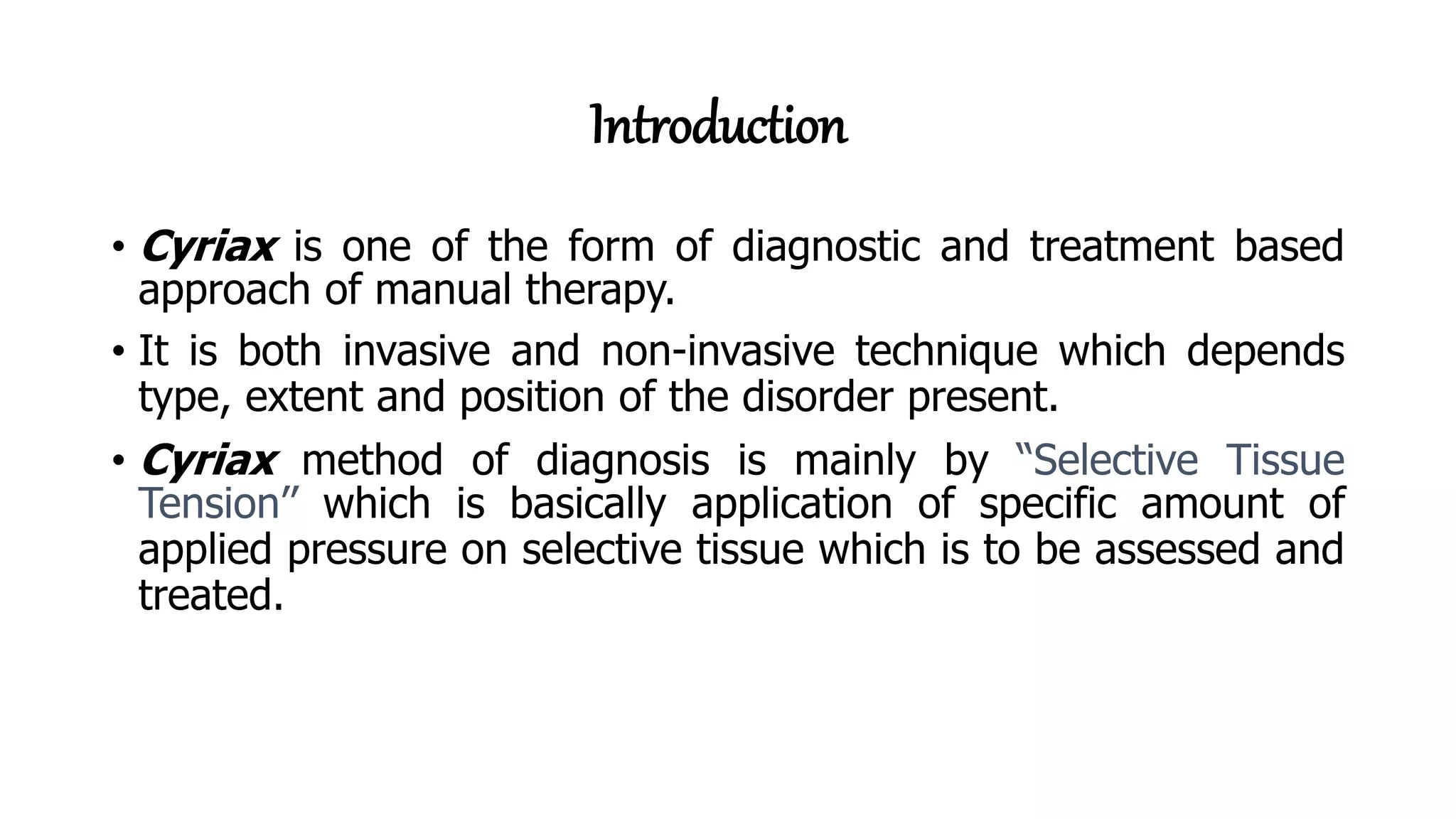 CYRIAX TECHNIQUES.pptx