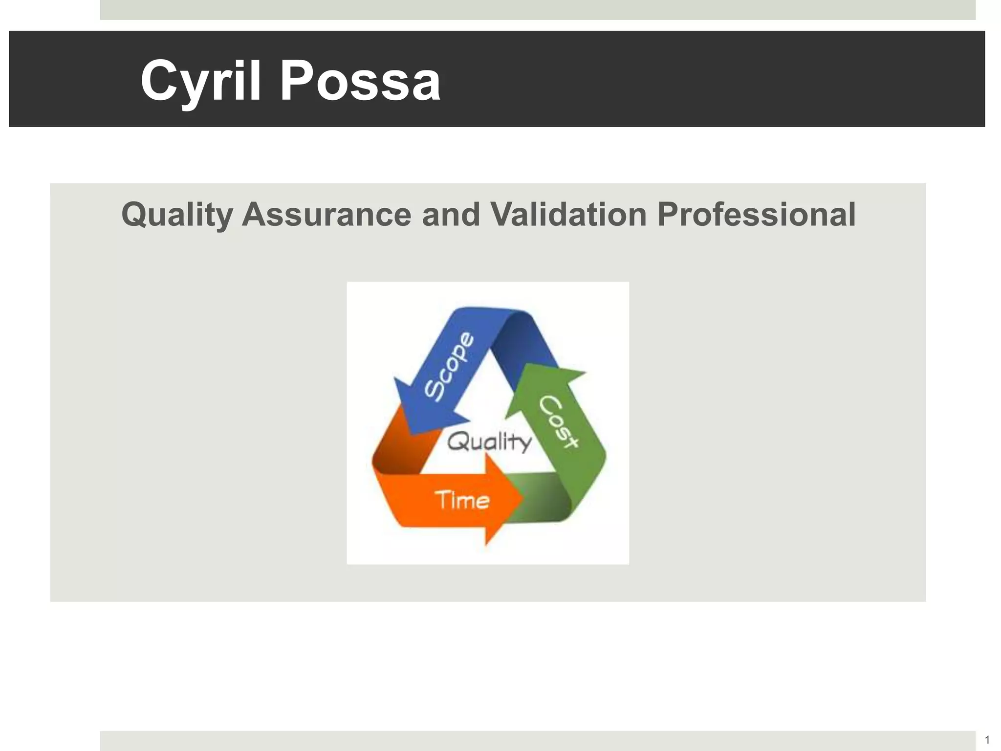 Cyril's Professional Presentation | PPT