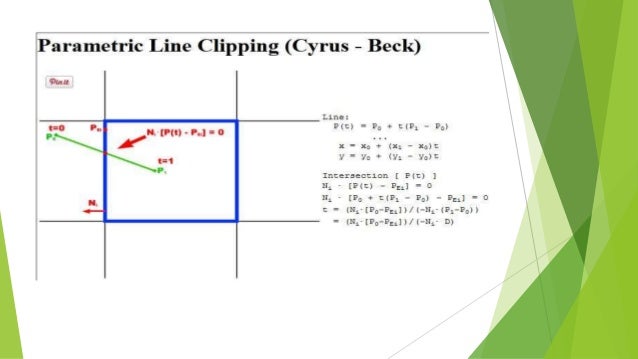 Cyrus beck and liang-barsky clipping algorithm