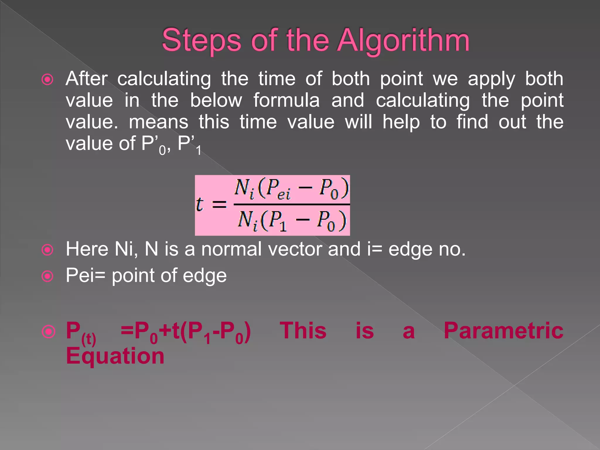 Cyrus Beck Line Clipping Algorithm Ppt