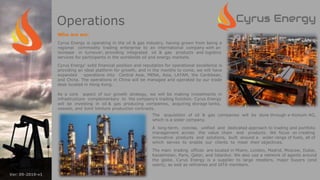 Cyrus energy corporate group presentation-v1 | PPT