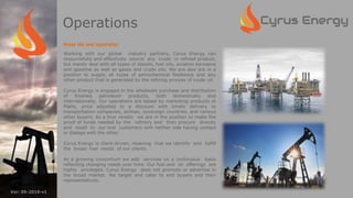 Cyrus energy corporate group presentation-v1 | PPT
