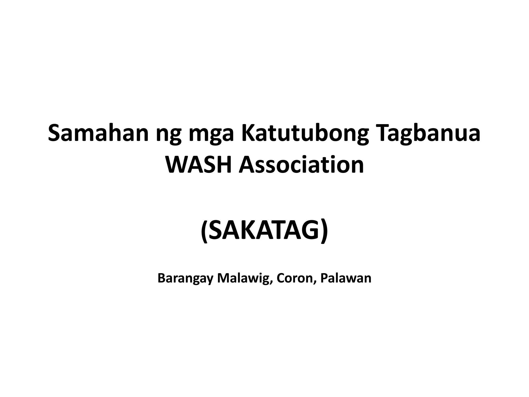 Philippines | Jun-16 | Sanitation Collaboration with the Tagbanua ...