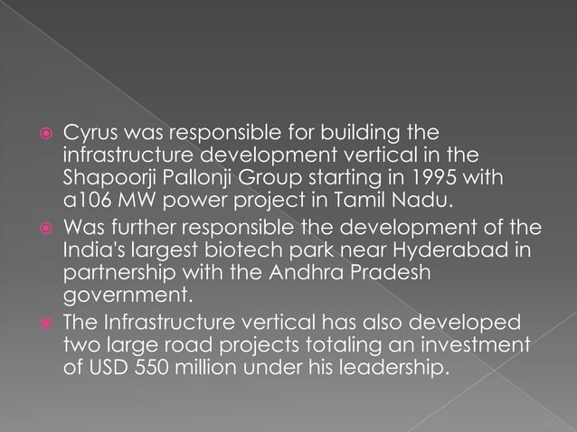Cyrus pallonji mistry | PPT