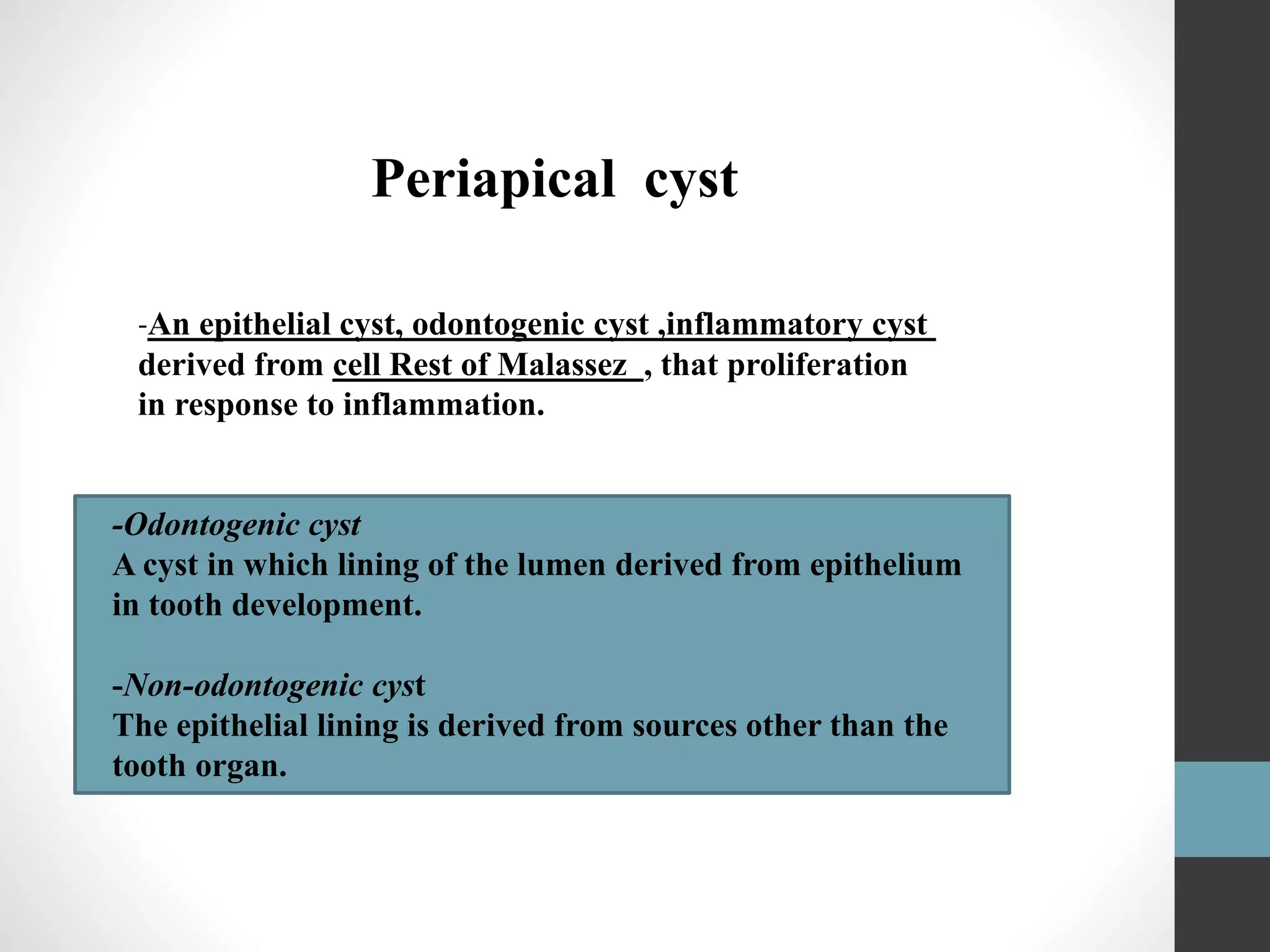 Periapical cyst | PPTX
