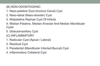 Cyst of oral and maxillofacial regions | PPTX