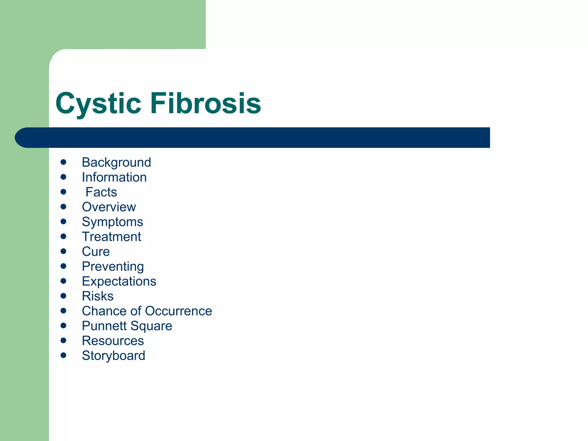 Cystic Fibrosis | PPT