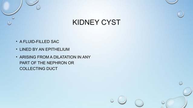 Cystic diseases of kidney | PPT