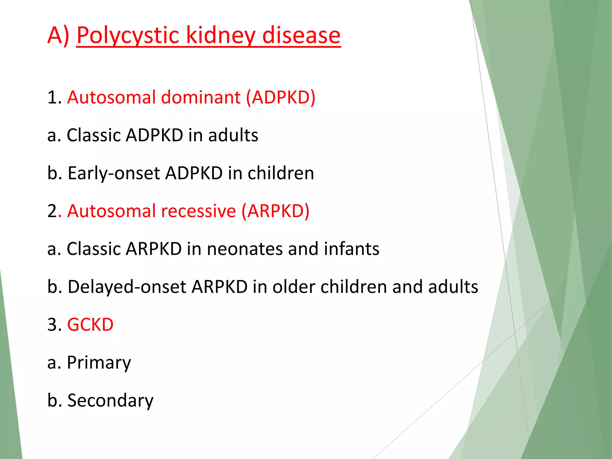 Cystic diseases of kidney | PPTX