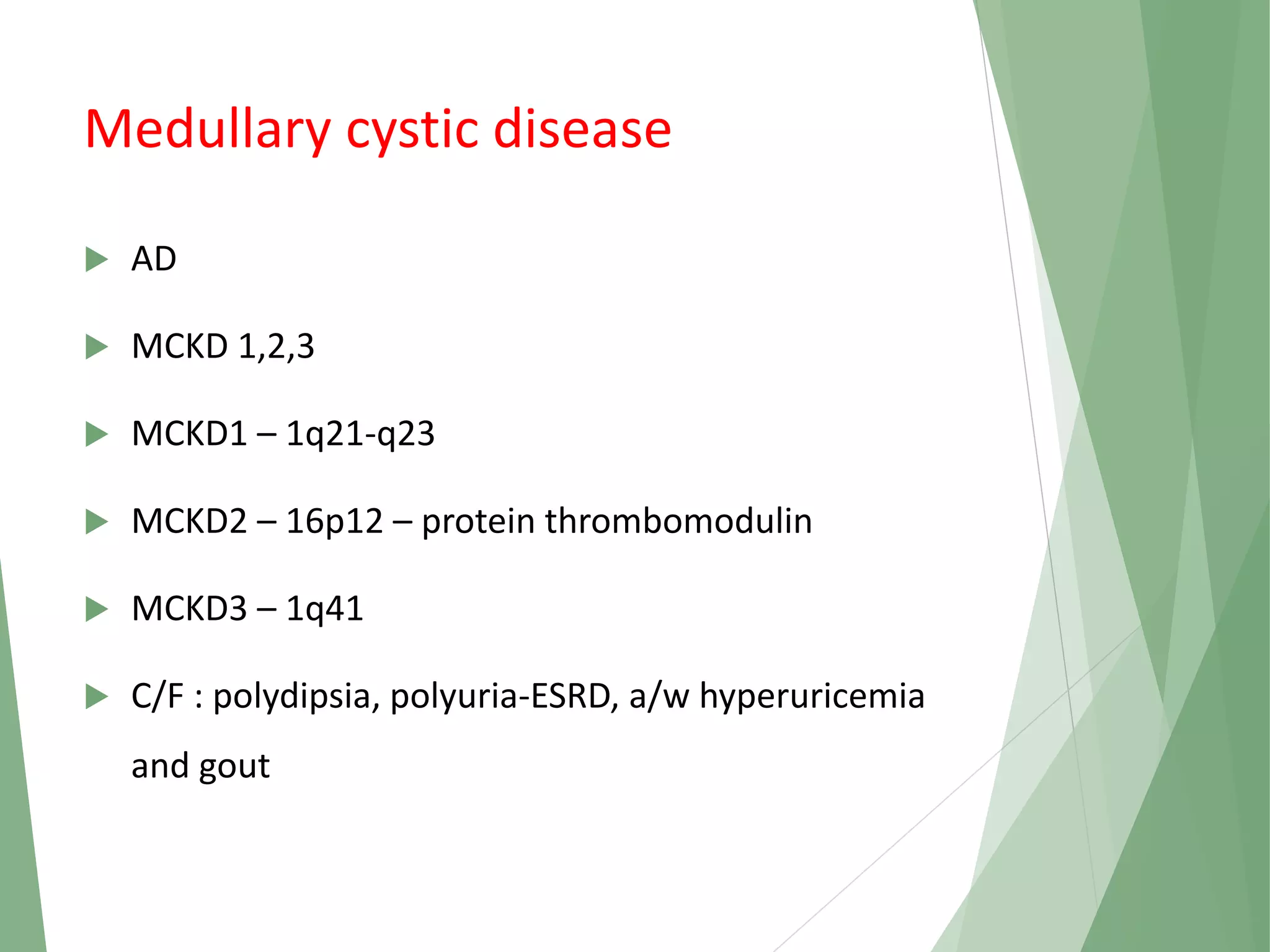Cystic diseases of kidney | PPTX