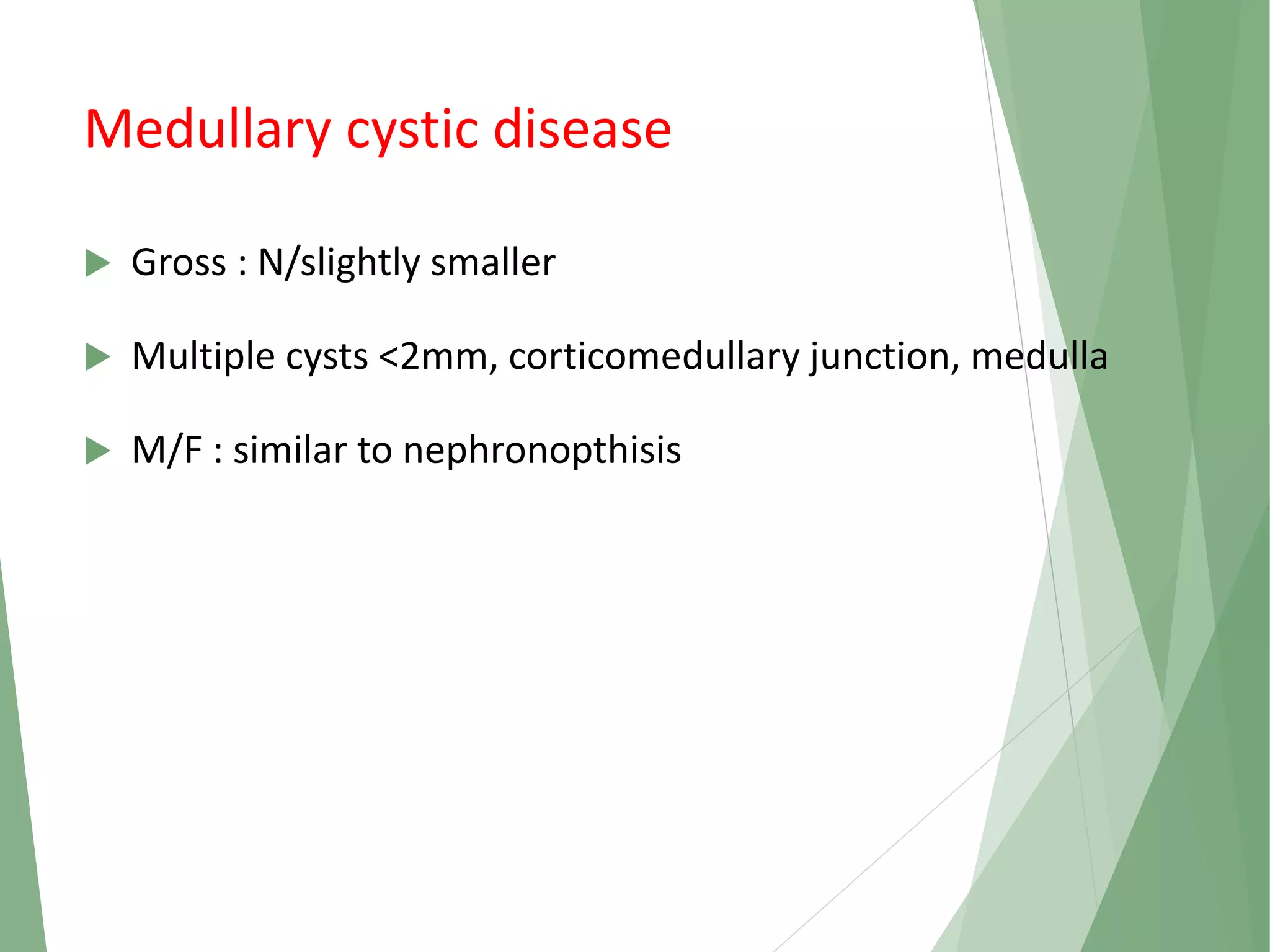 Cystic diseases of kidney | PPTX