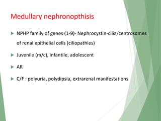 Cystic diseases of kidney | PPTX