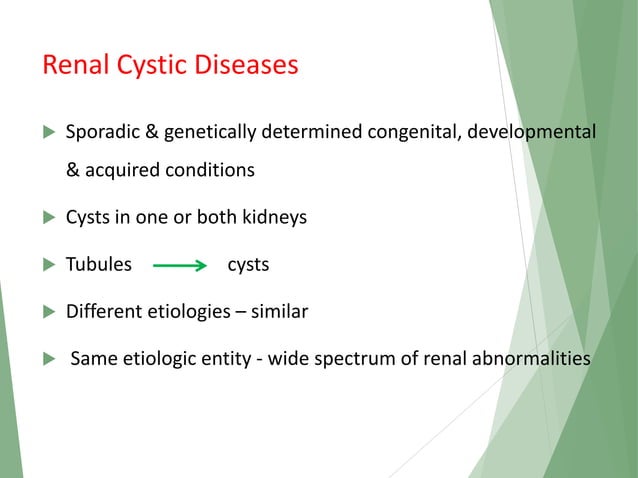 Cystic diseases of kidney | PPTX