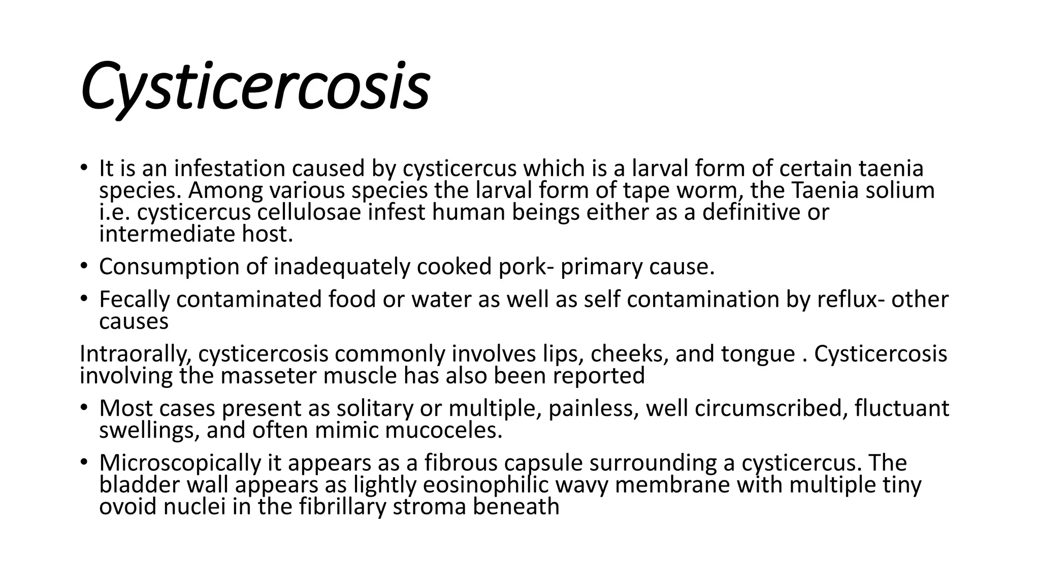 Cysticercosis | PPTX
