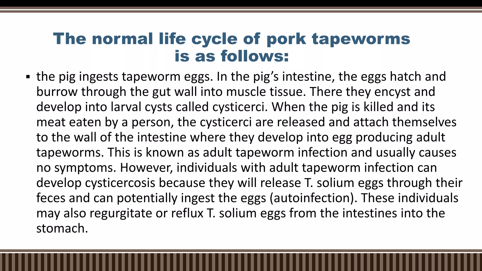 Cysticercosis -types symptoms| management |prevention (medical notes ...