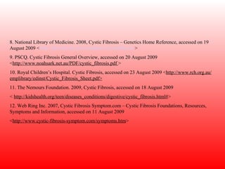 Cystic Fibrosis | PPT | Lung and Respiratory Health | Diseases and ...