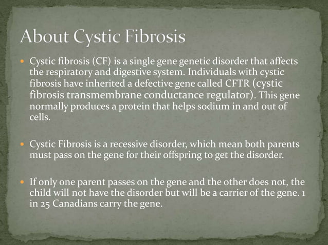 Cystic Fibrosis | PPT