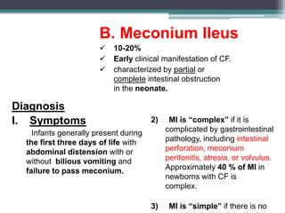 Cystic Fibrosis "Overview of Gastrointestinal Diseases" | PPTX
