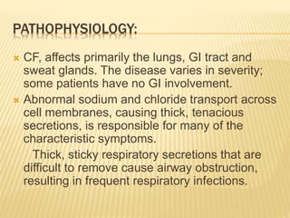Cystic fibrosis | PPTX