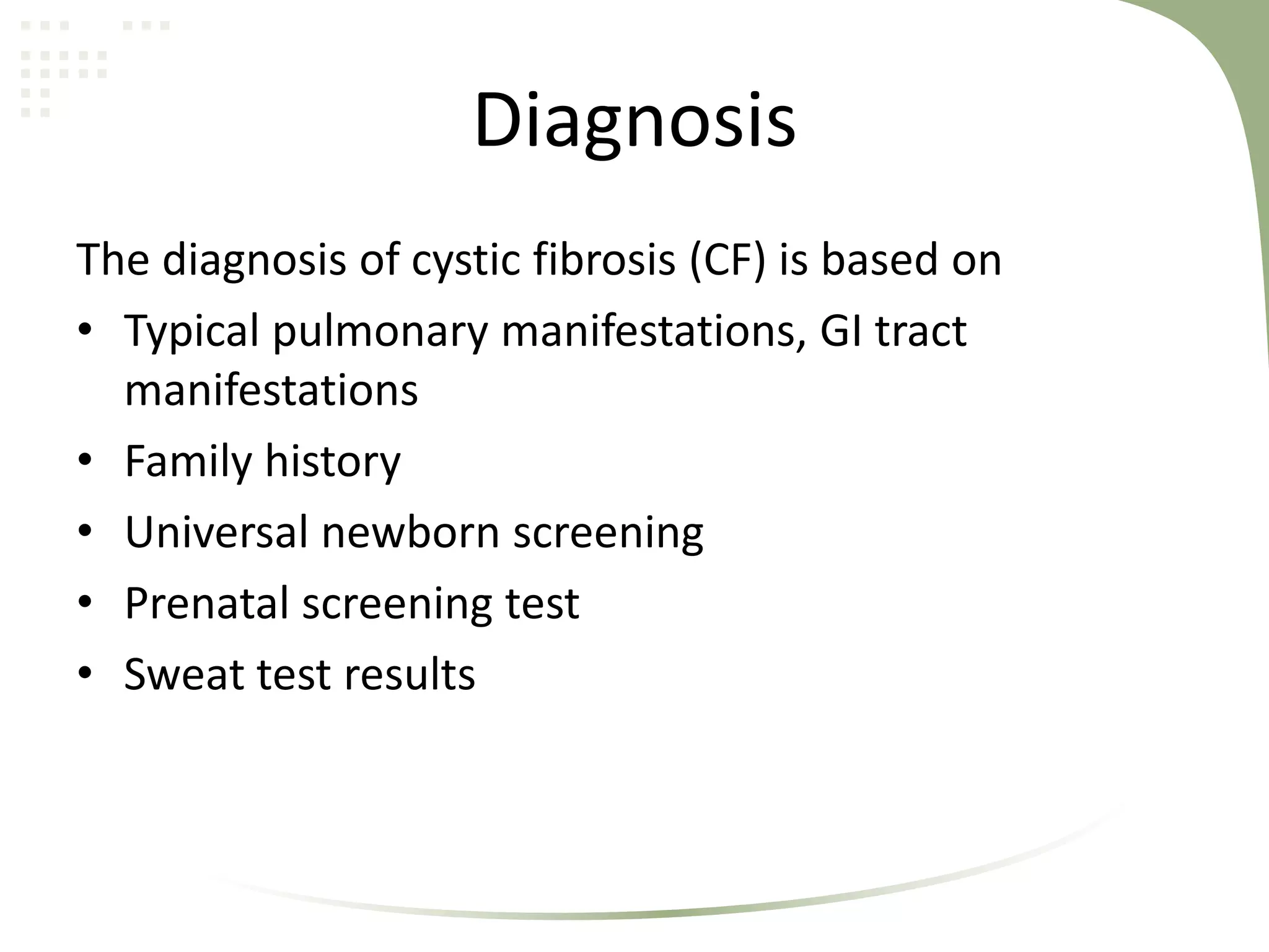 Paediatric Cystic Fibrosis | PPTX