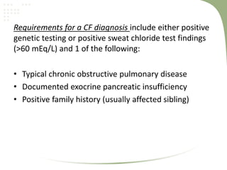 Paediatric Cystic Fibrosis | PPTX