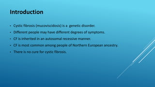 Cystic fibrosis | PPTX