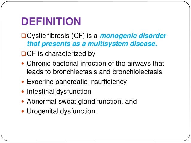 Cystic fibrosis