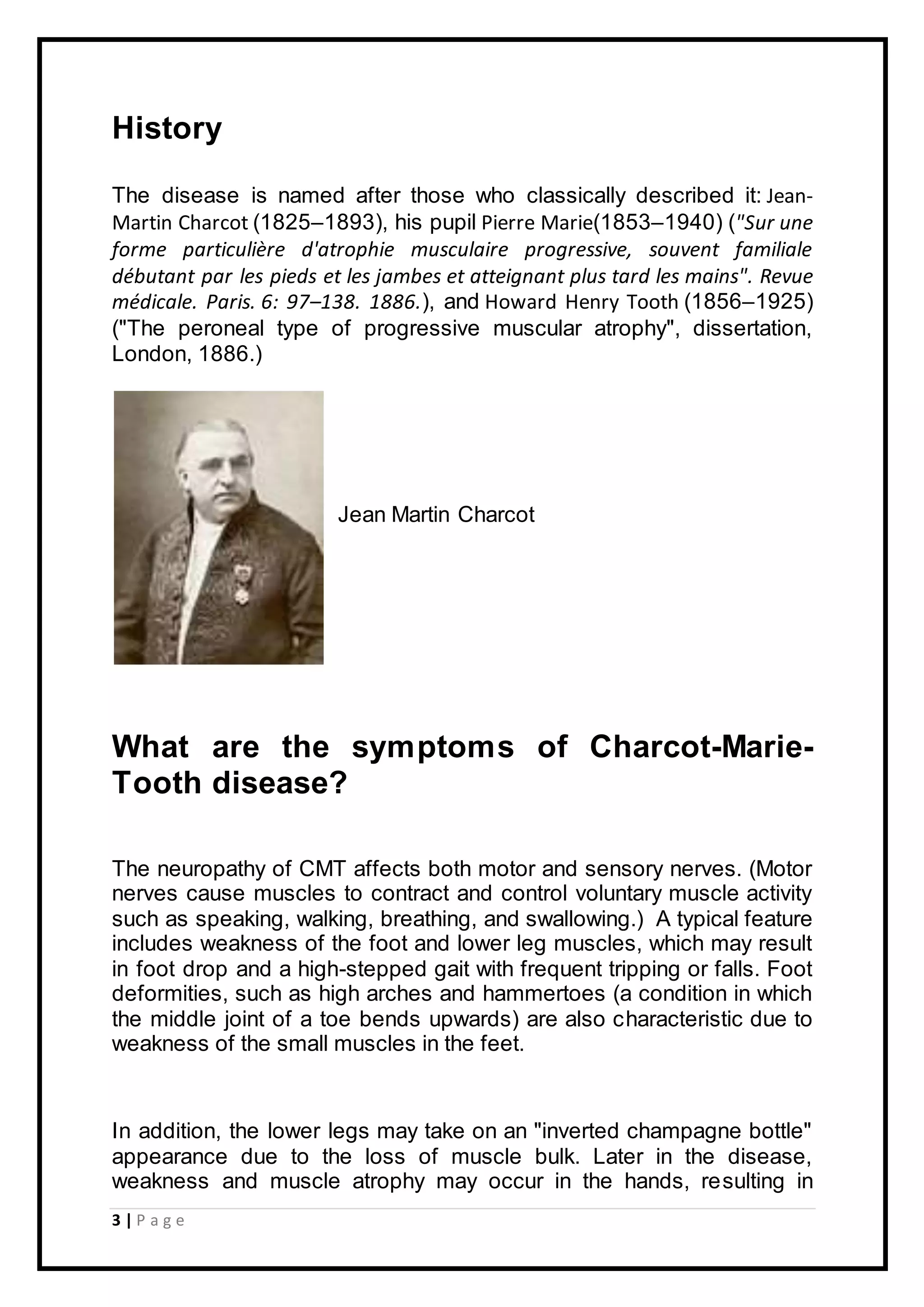 Charcot-Marie-Tooth disease | DOCX