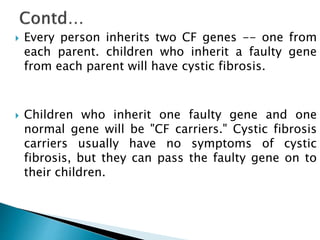 Cystic fibrosis | PPTX