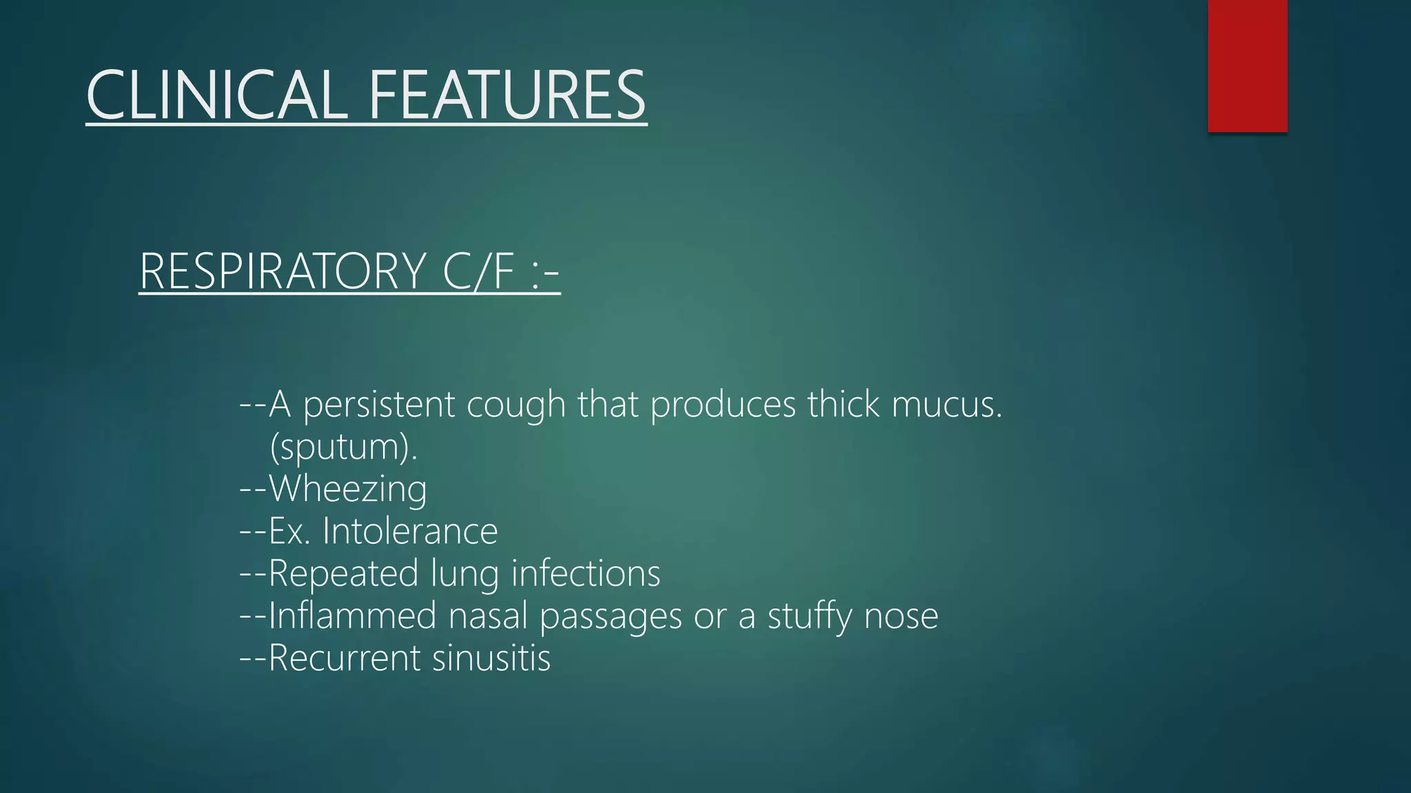 CYSTIC FIBROSIS | PPTX
