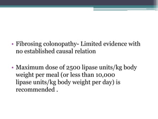 Cystic fibrosis creon & stool elastase | PPT