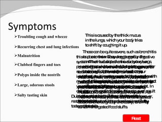 Cystic Fibrosis(03pp) | PPT