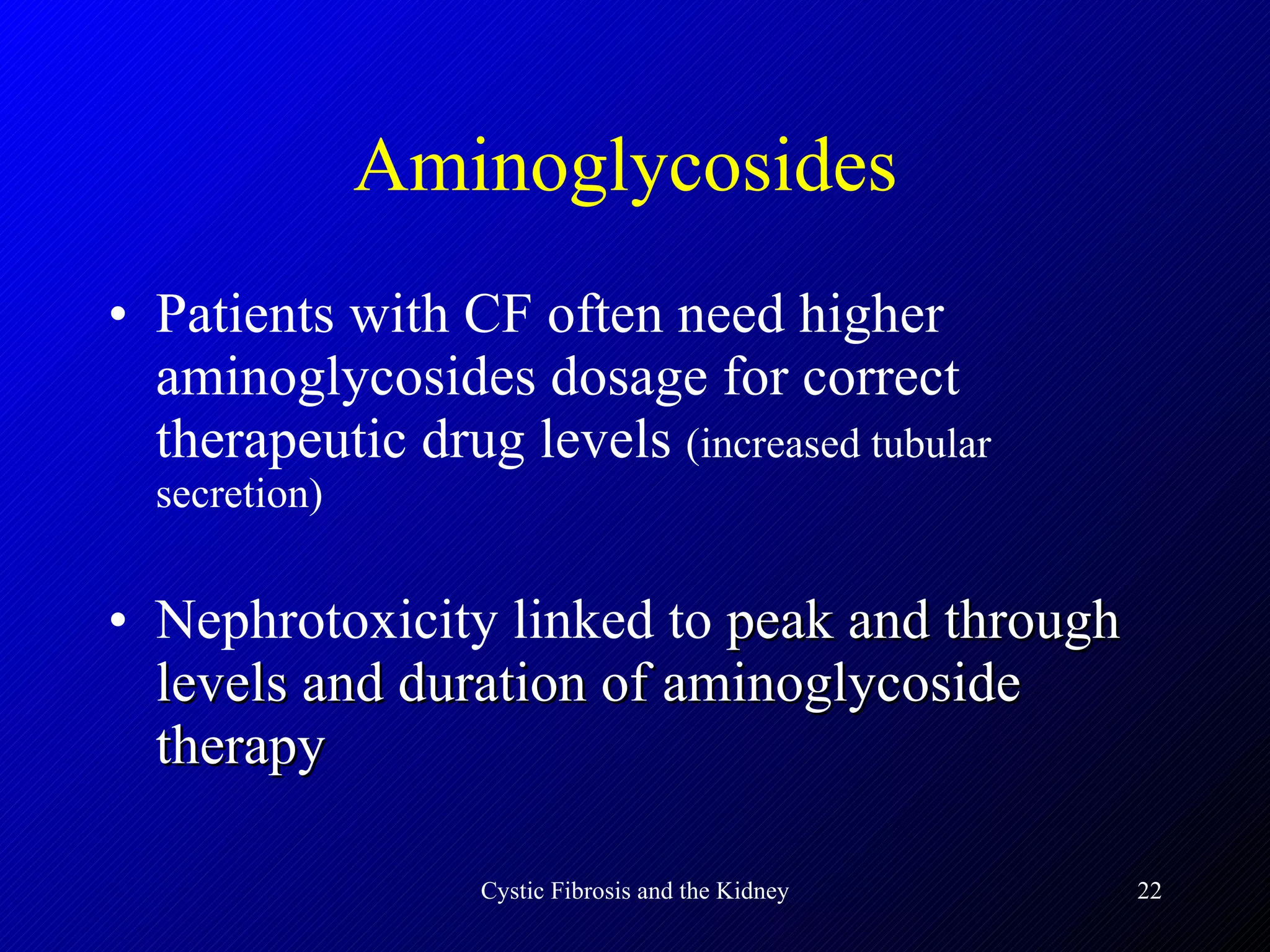 Cystic fibrosis and the kidney | PPT