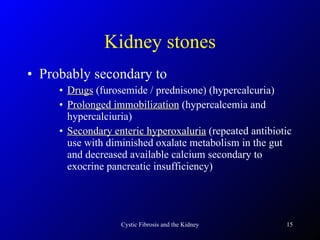 Cystic fibrosis and the kidney | PPT