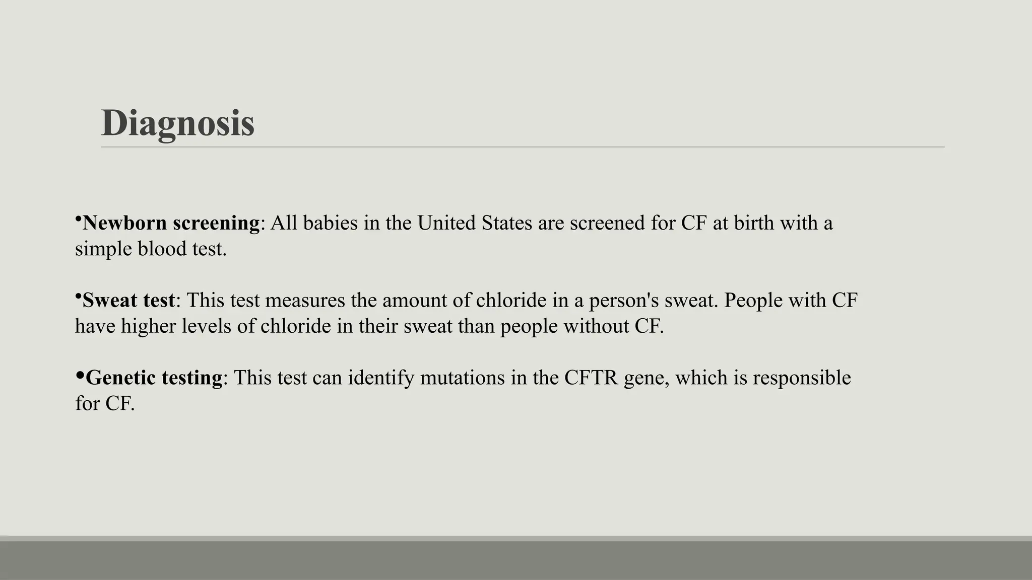 Brief information on cystic fibrosis and genes | PPT