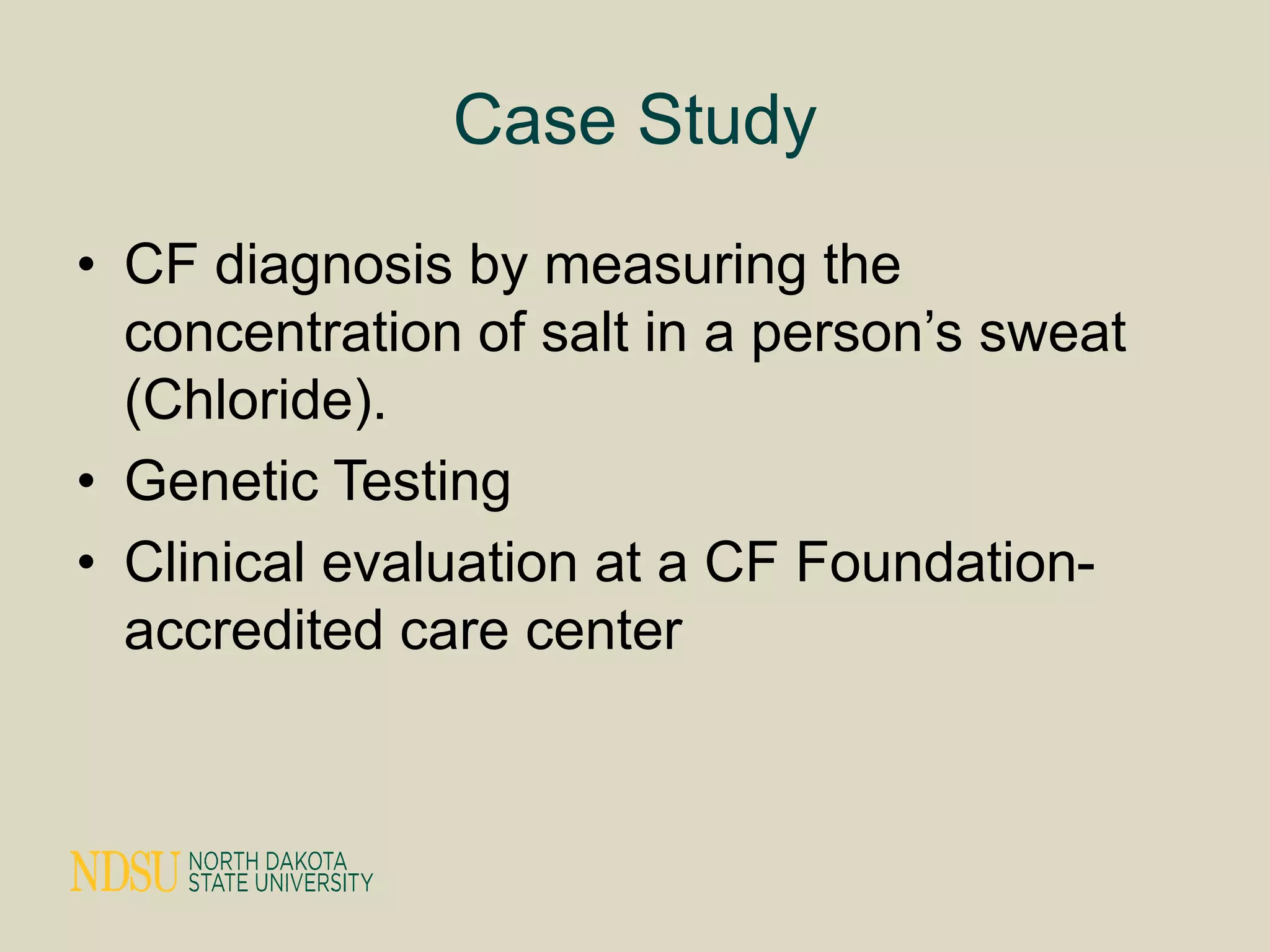 Cystic fibrosis case study | PPTX