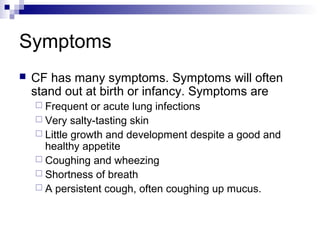 Cystic fibrosis (cf) | PPT | Lung and Respiratory Health | Diseases and ...
