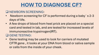 cystic fibrosis:it is a autosomal recessive disease | PDF
