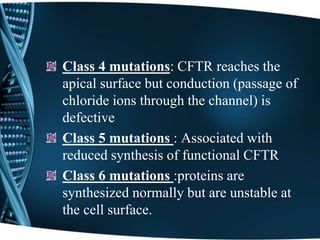Cystic fibrosis (genetics) | PPTX