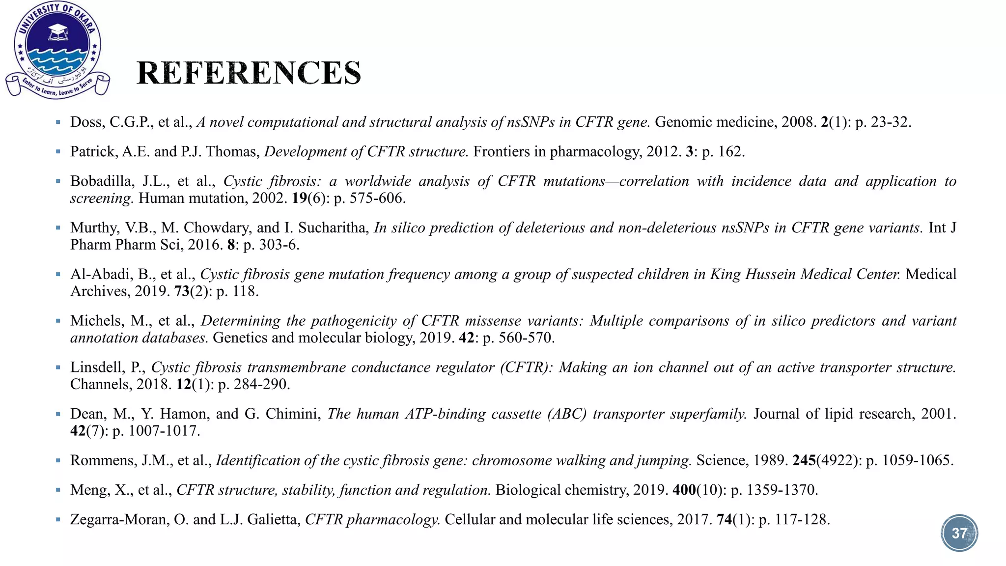 Cystic Fibrosis (CFTR) gene.pptx