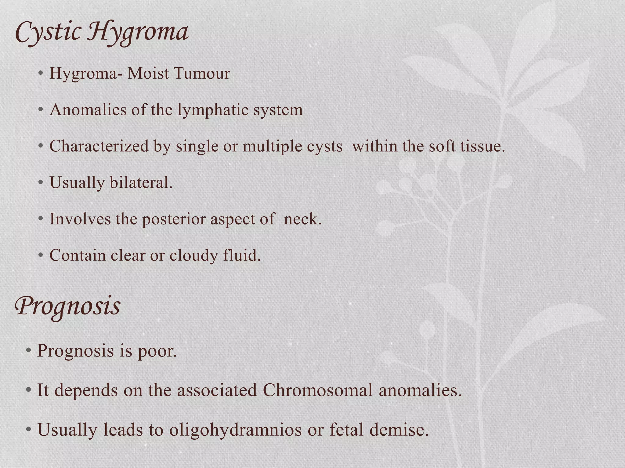 Cystic hygroma dt-2 | PPTX