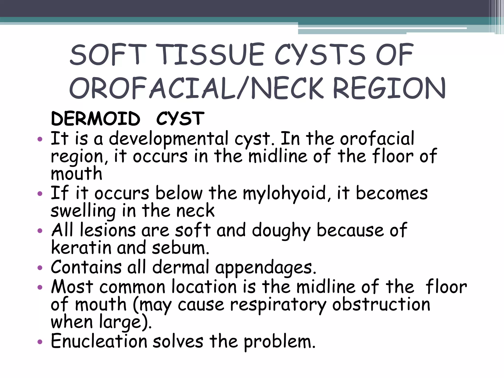 Cystic lesions in oral cavity | PPTX