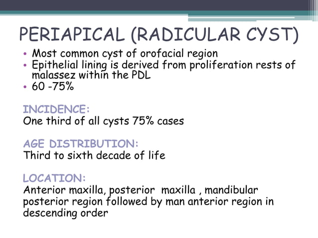 Cystic lesions in oral cavity | PPTX | Bone and Joint Conditions ...